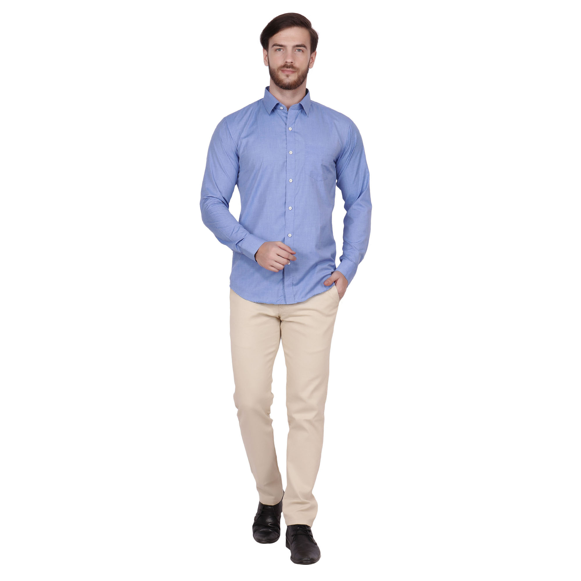 Cornflower Blue Shirts Manufacturer in Delhi, Cornflower Blue Shirts ...